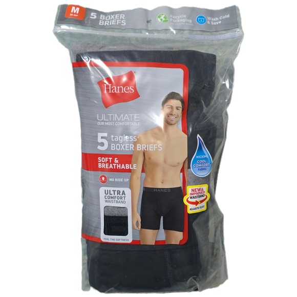 Hanes | Underwear & Socks | Hanes Ultimate Tagless Boxer Brief Men 5 ...